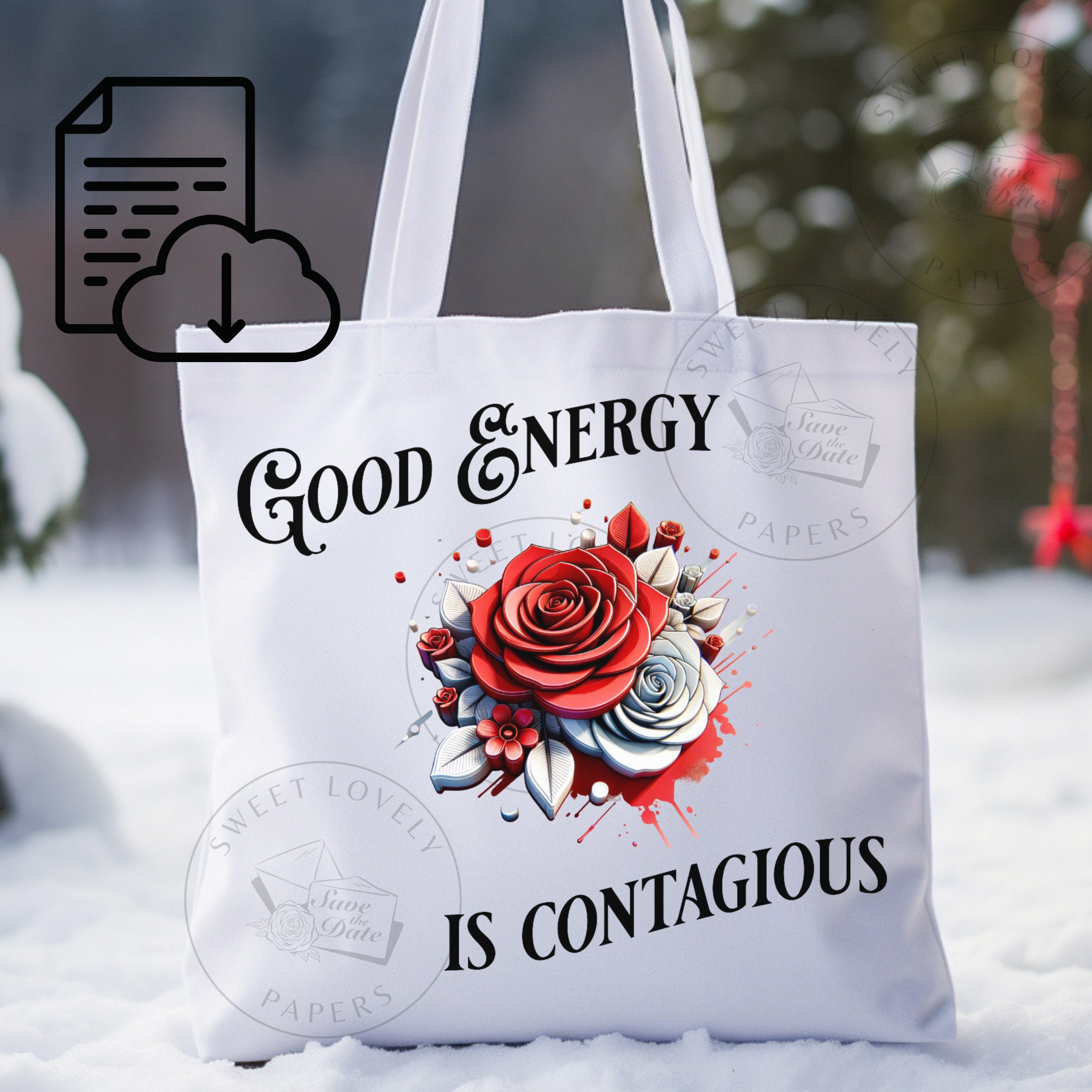 Good Energy is Contagious Floral PNG, Positive Saying PNG, Retro Shirt ...