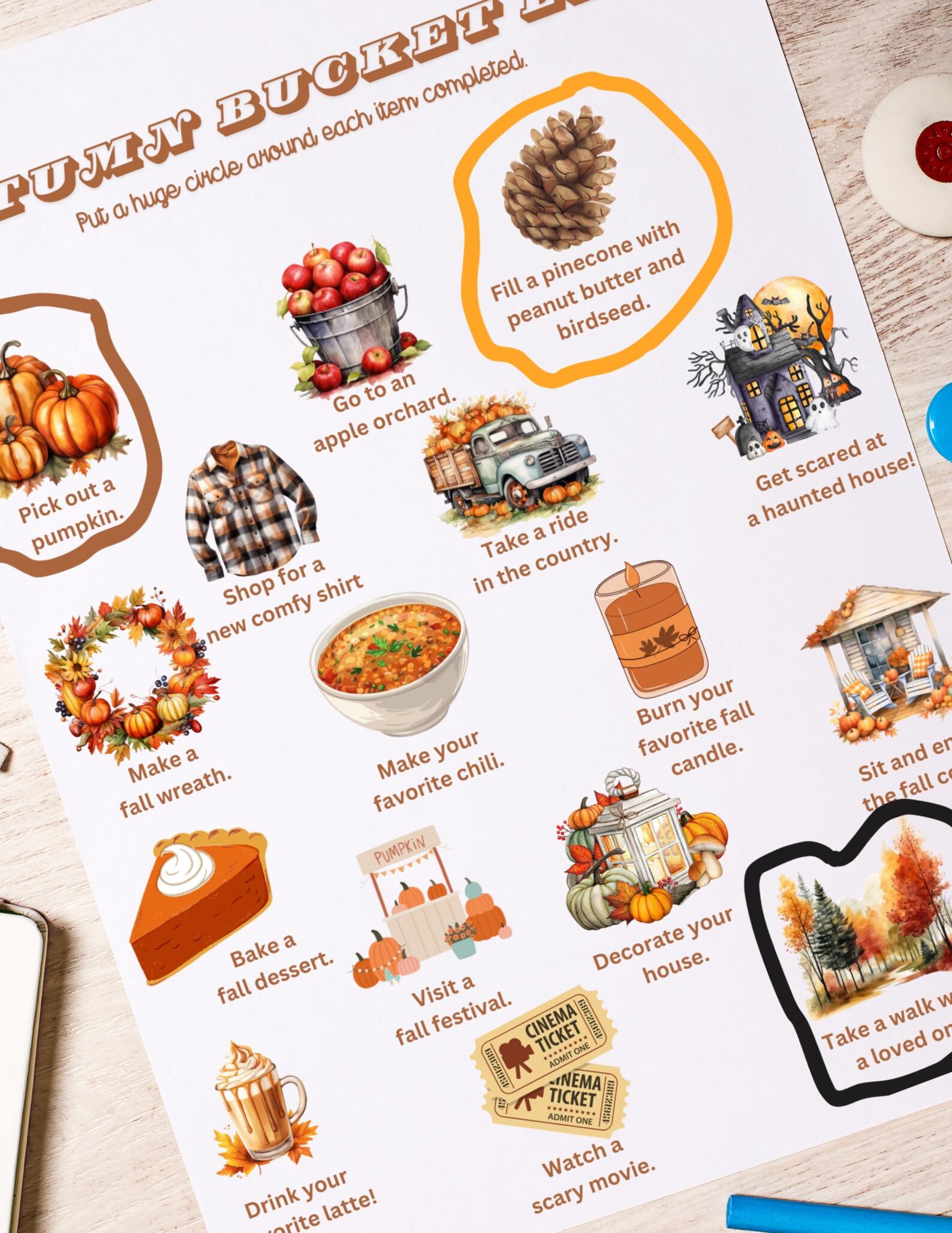 Autumn Bucket List Printable Fall Activities Autumn Activities Fall ...