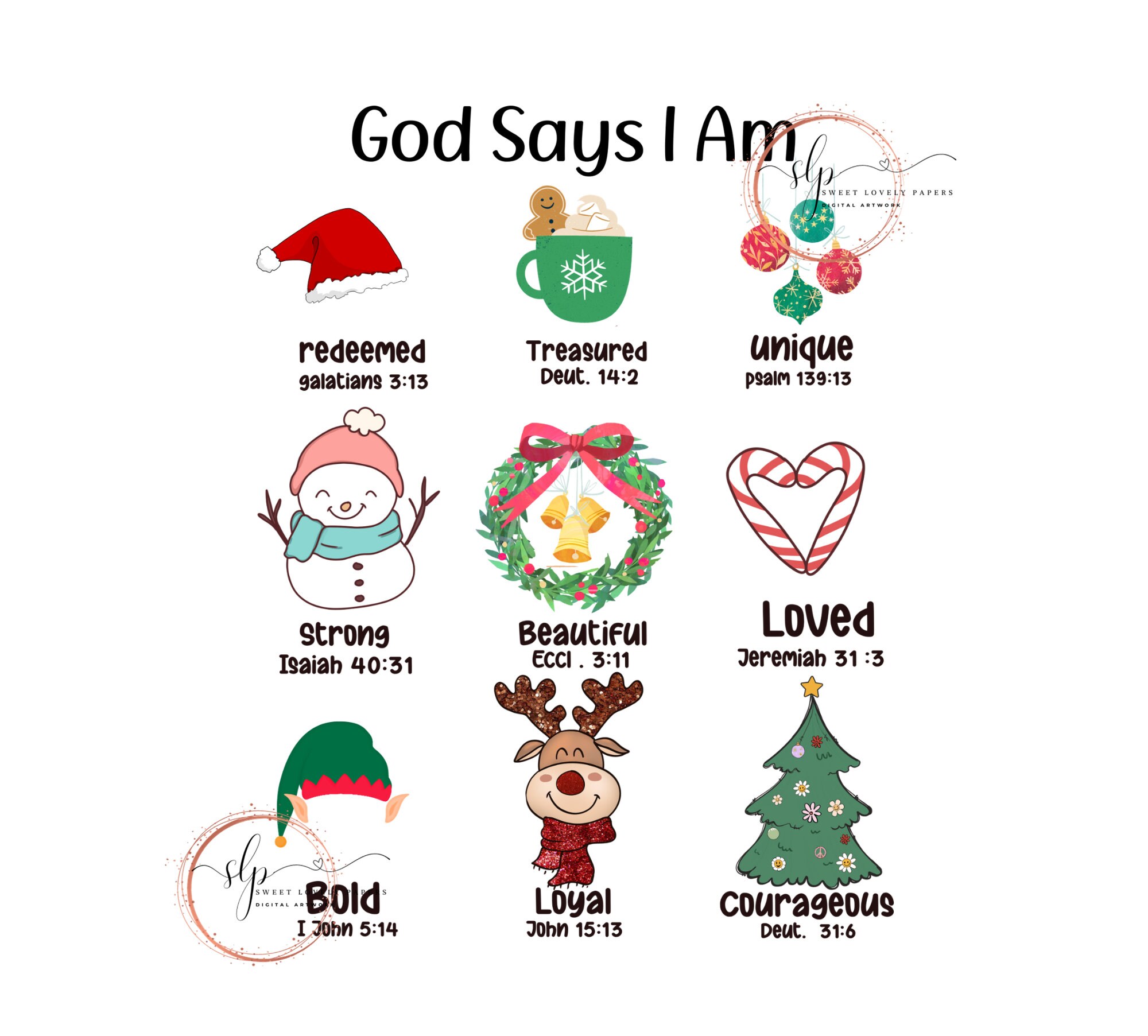 Santa God Says I Am Loved Nativity Scene Jesus Christmas - Etsy