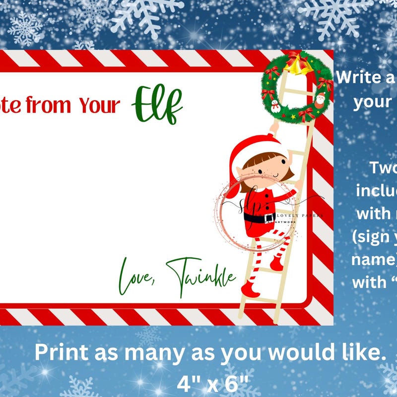 Elf Notes - Etsy
