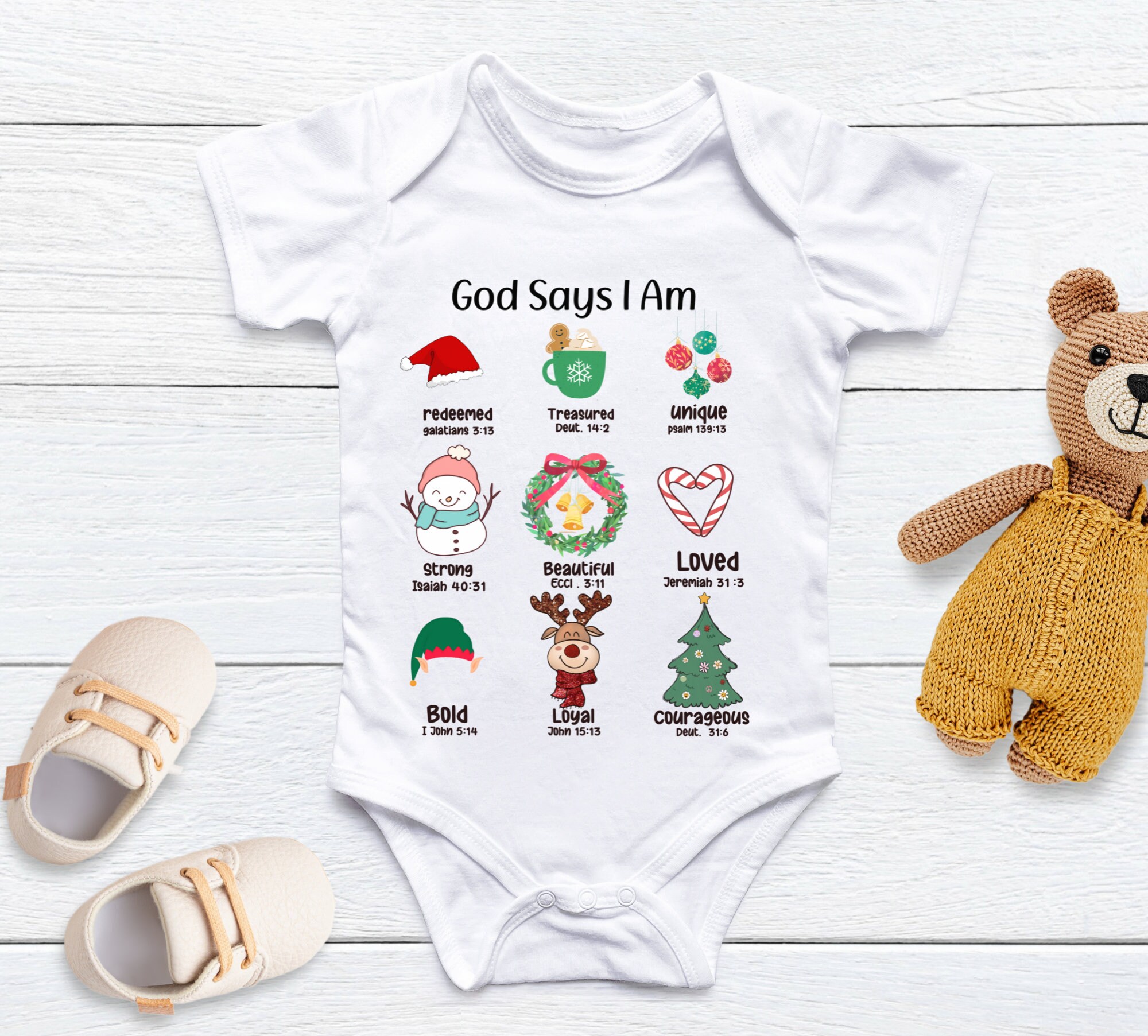 Santa God Says I Am Loved Nativity Scene Jesus Christmas - Etsy