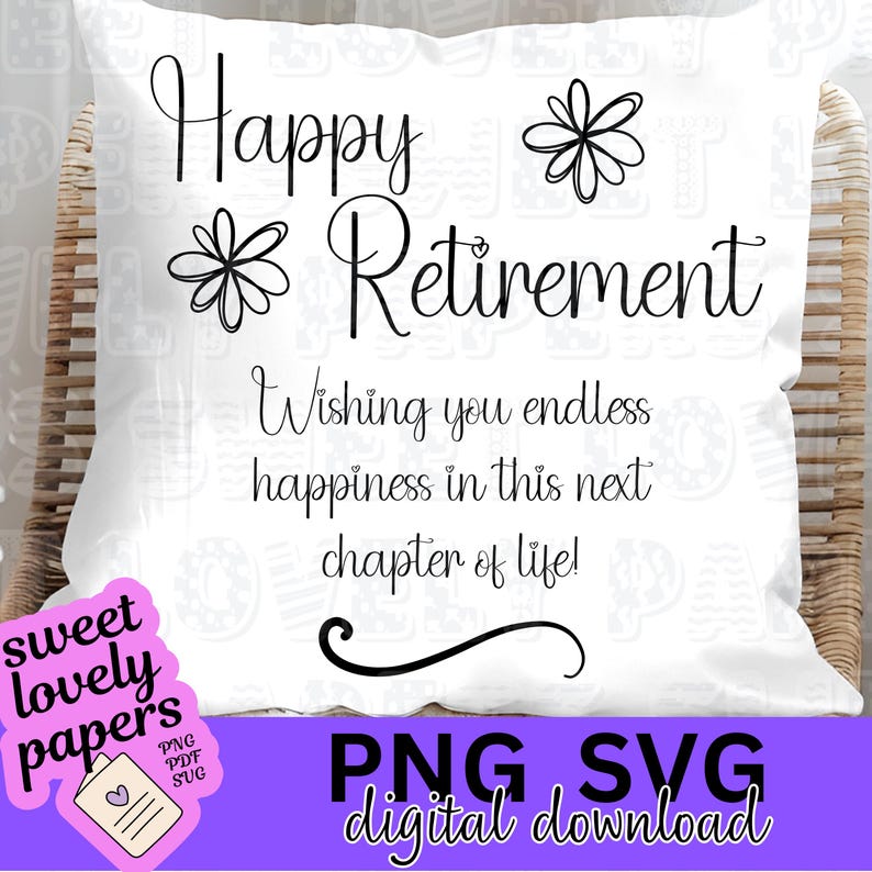 Happy Retirement Clipart: SVG, PNG Graphics (digital Download) - Etsy