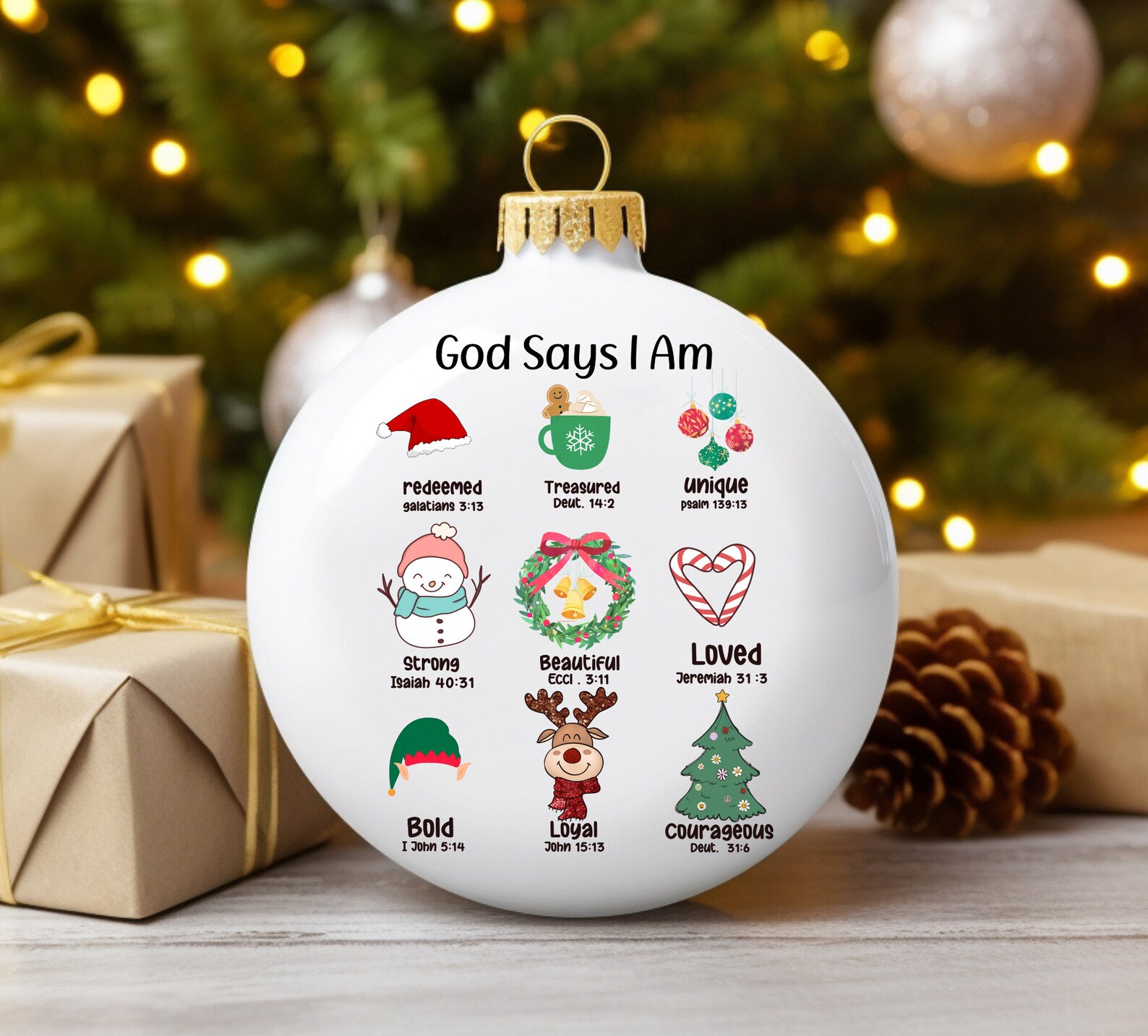 Santa God Says I Am Loved Nativity Scene Jesus Christmas - Etsy