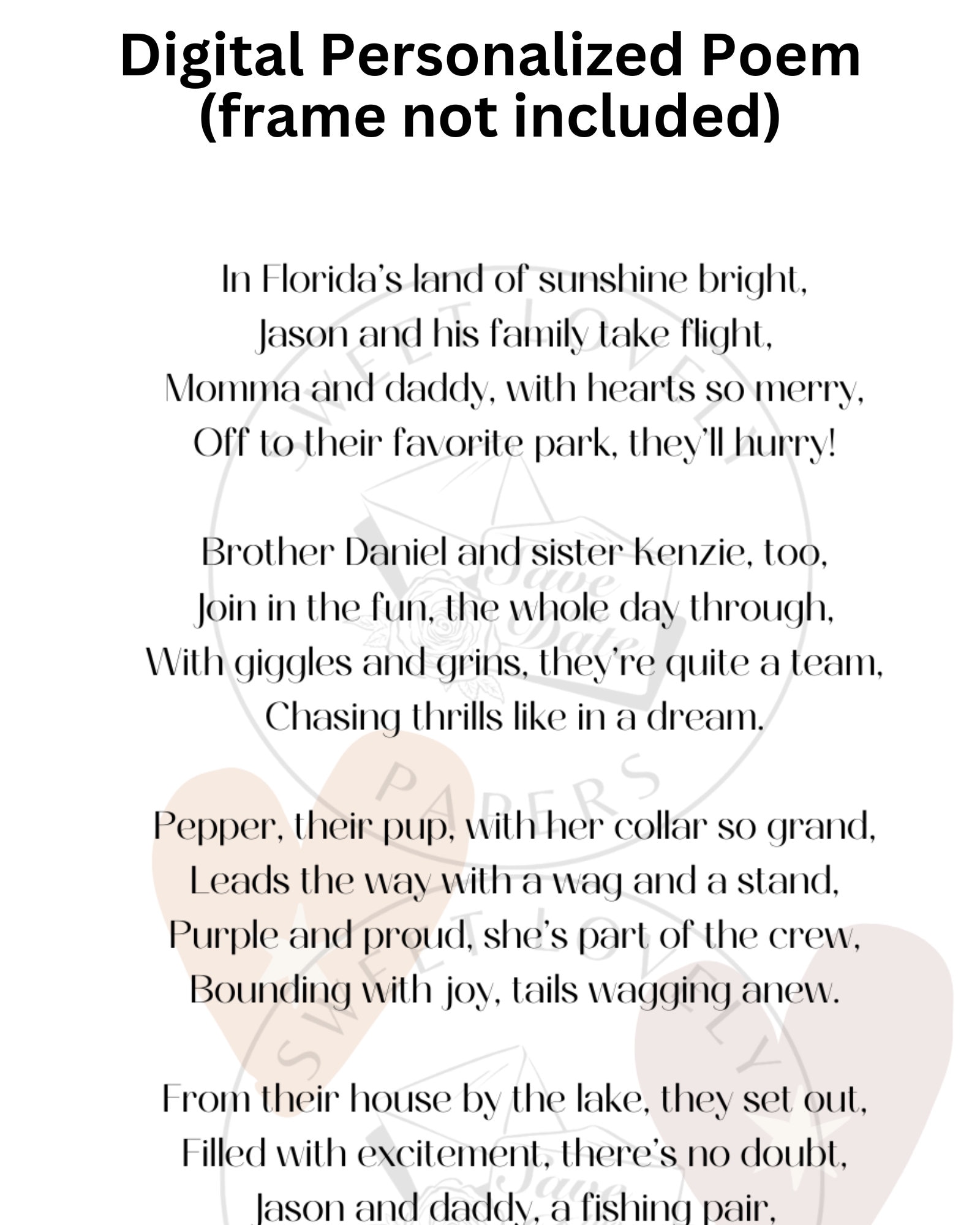 Custom Poem Digital PDF PNG, Custom Love Story, Personalized Poem ...