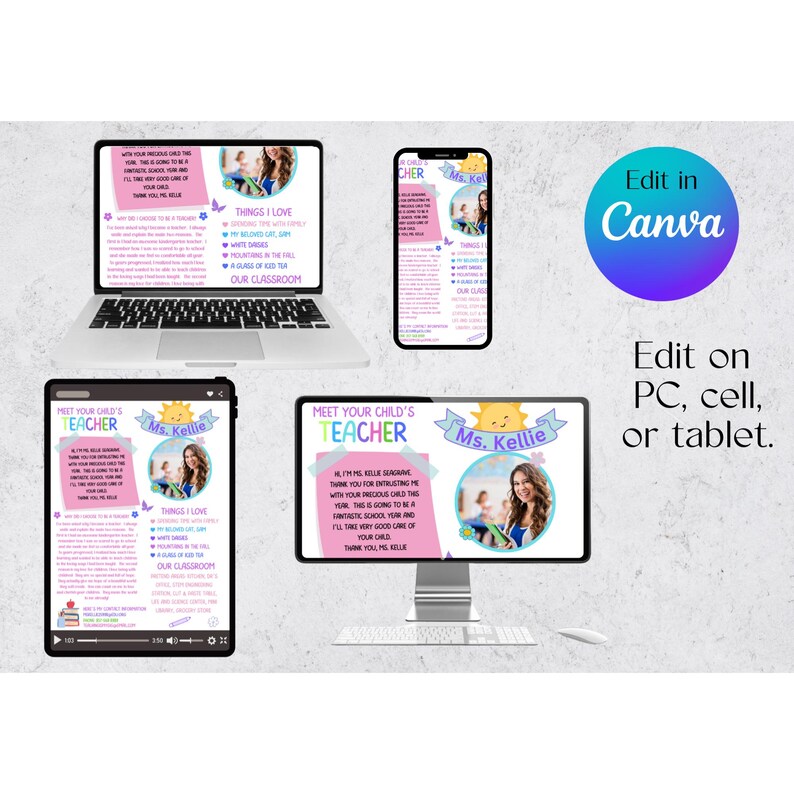 MEET THE TEACHER Template Handout Page, Parent Meet and Greet ...