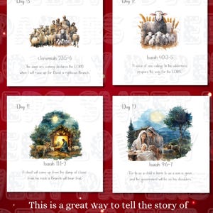 Birth of Jesus Scripture Cards for Kids, Christmas Scripture Cards ...