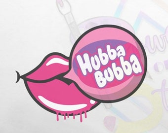 Hubba Bubba Svg - Etsy