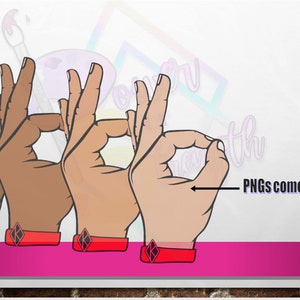 Kappa Alpha Psi Frat Hand Symbol Signs Divine 9 Greek Hand | Etsy