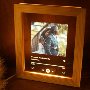 Personalized Photo Frame With Your Song - Romantic Gift for Couple ...