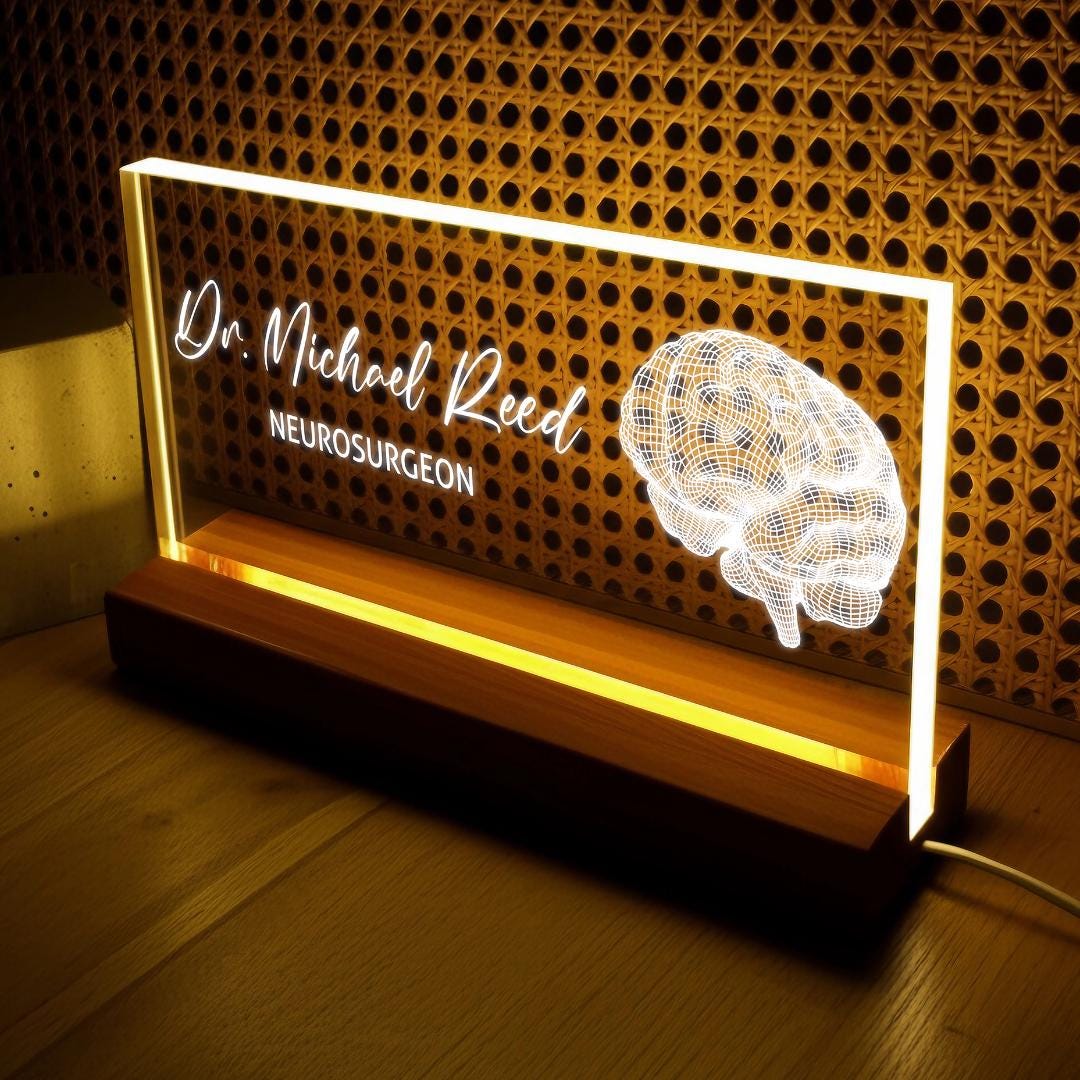 Neurosurgeon Personalized LED Lamp, Custom Doctor Night Light ...