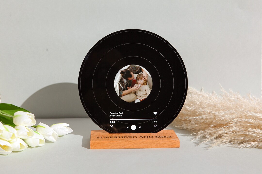 Personalized Record Display - Best Gift for Dad - Fathers Day Gift From ...