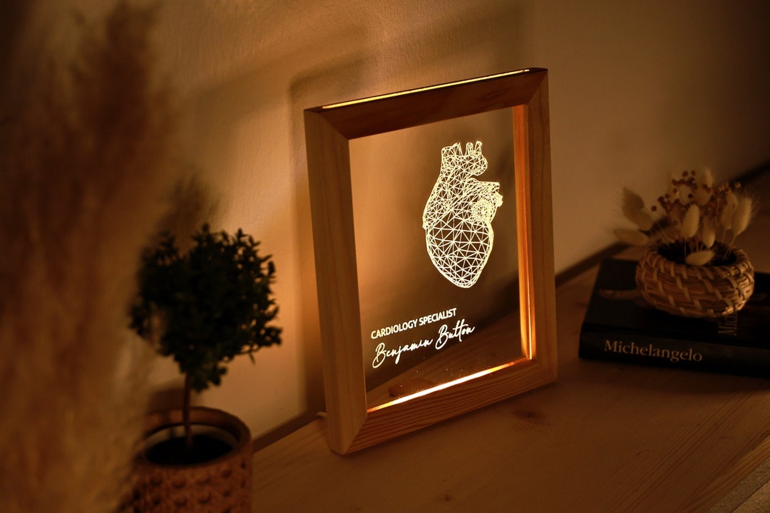 Heart Surgeon Appreciation LED Night Light - Personalized Heart Night ...