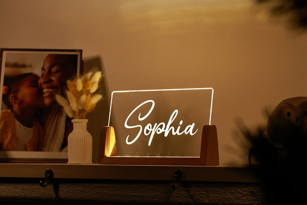 Birthday Gift for Nephew - Custom Night Light With Name - Gift for ...