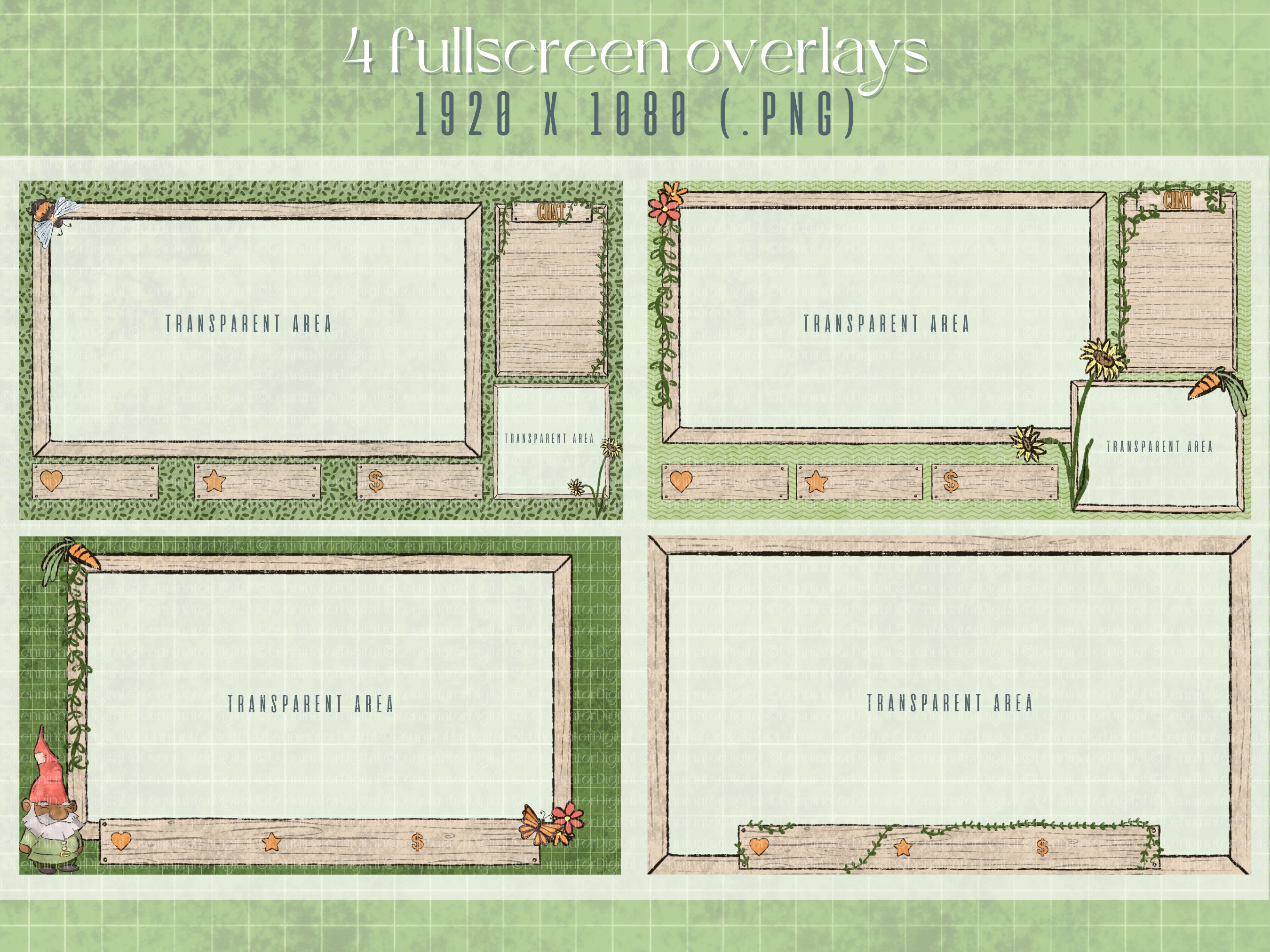 Cute Farm Twitch Overlay Stream Pack - Animated Screens and Alerts ...