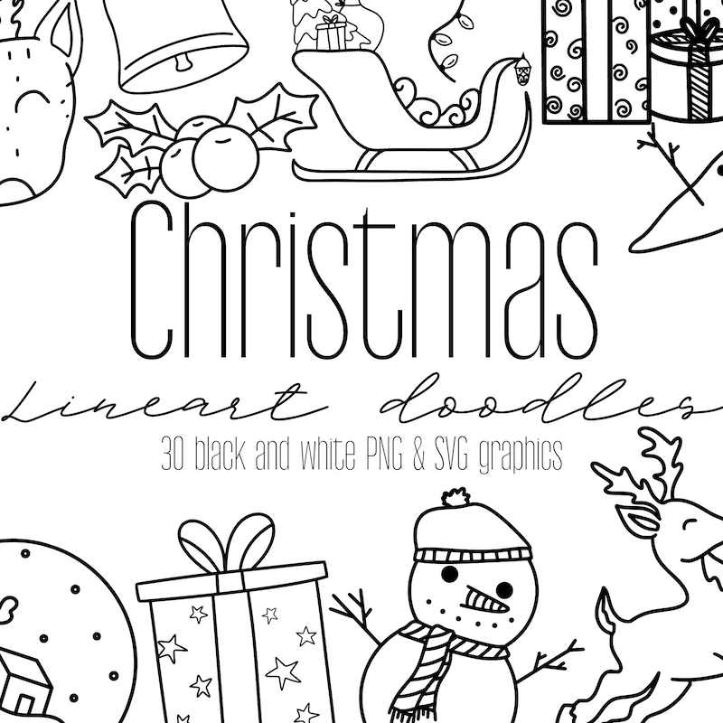 Doodle Clipart - Etsy