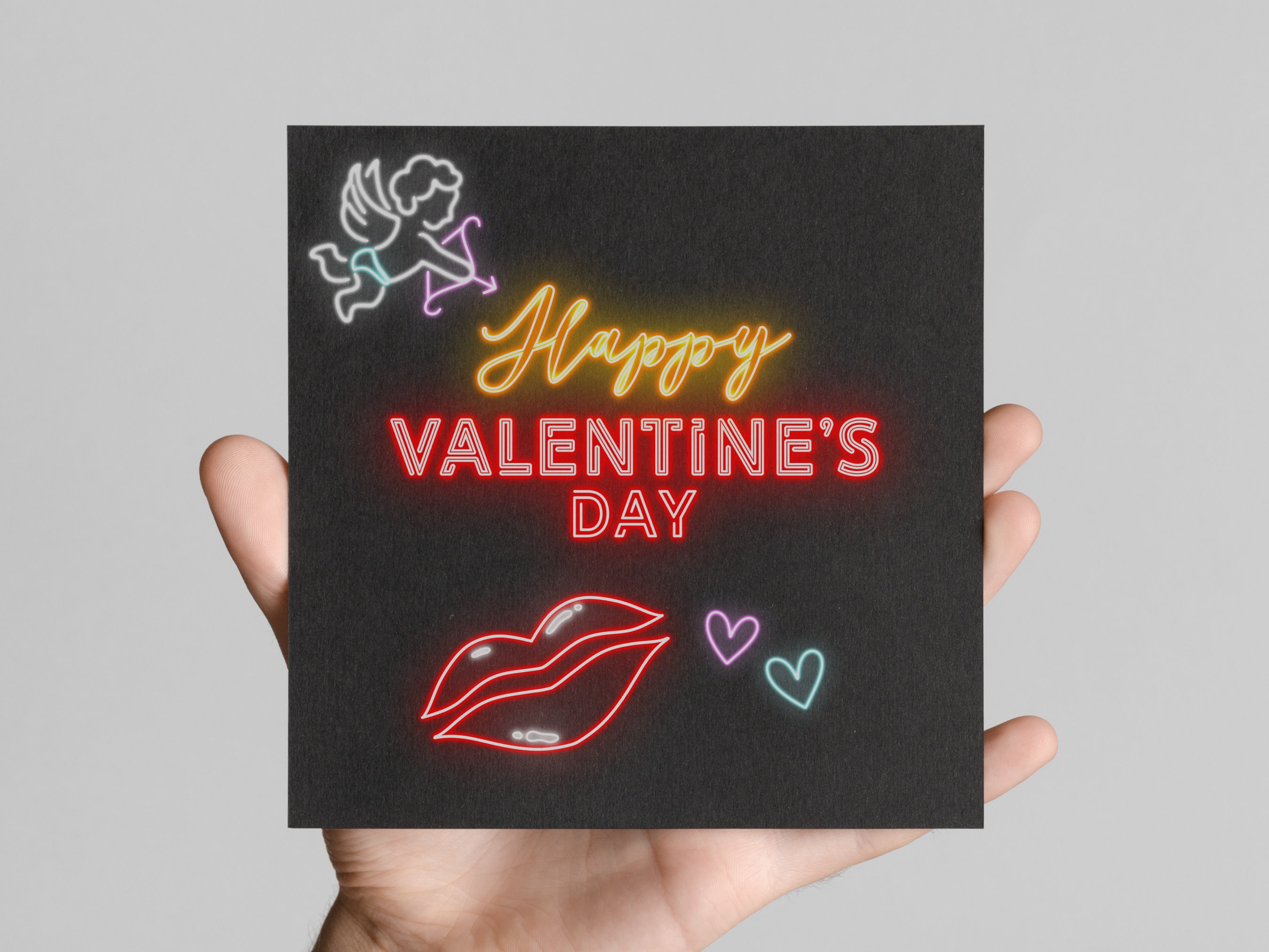 Neon Love Clipart Bundle, Glowing Wedding PNG Graphics, Neon Valentine ...