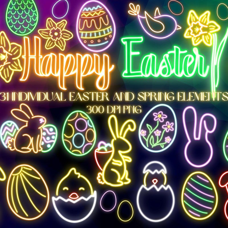 Easter Bunny Element - Etsy UK