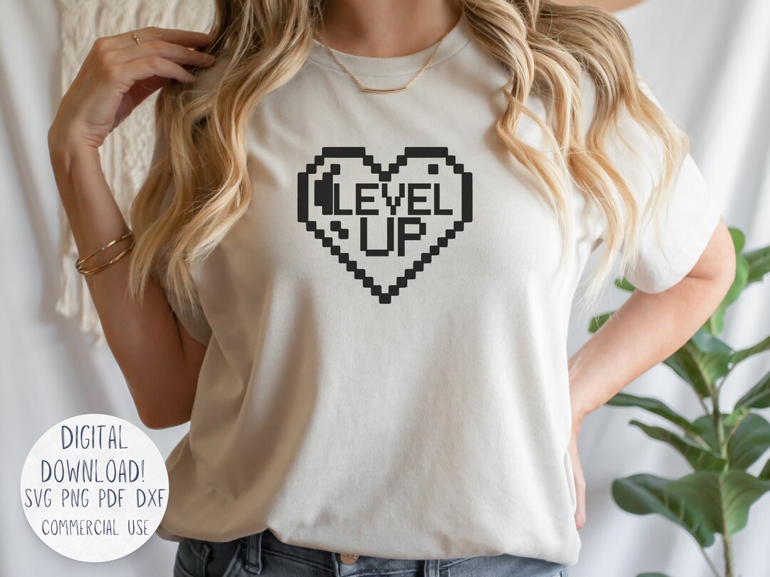 Buy Level up Gamer Svg Png Pdf Dxf Design Hand Drawn Digital Online in ...
