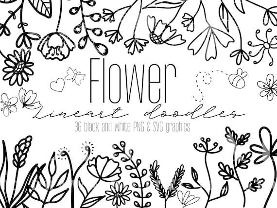 Simple Black And White Doodles