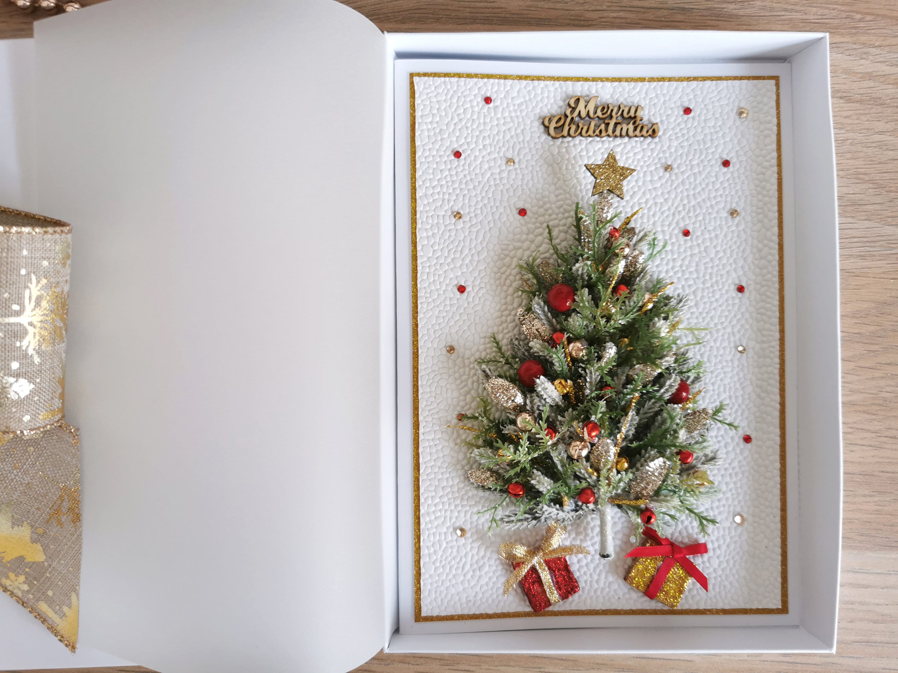 Handmade Christmas Tree Card - Etsy