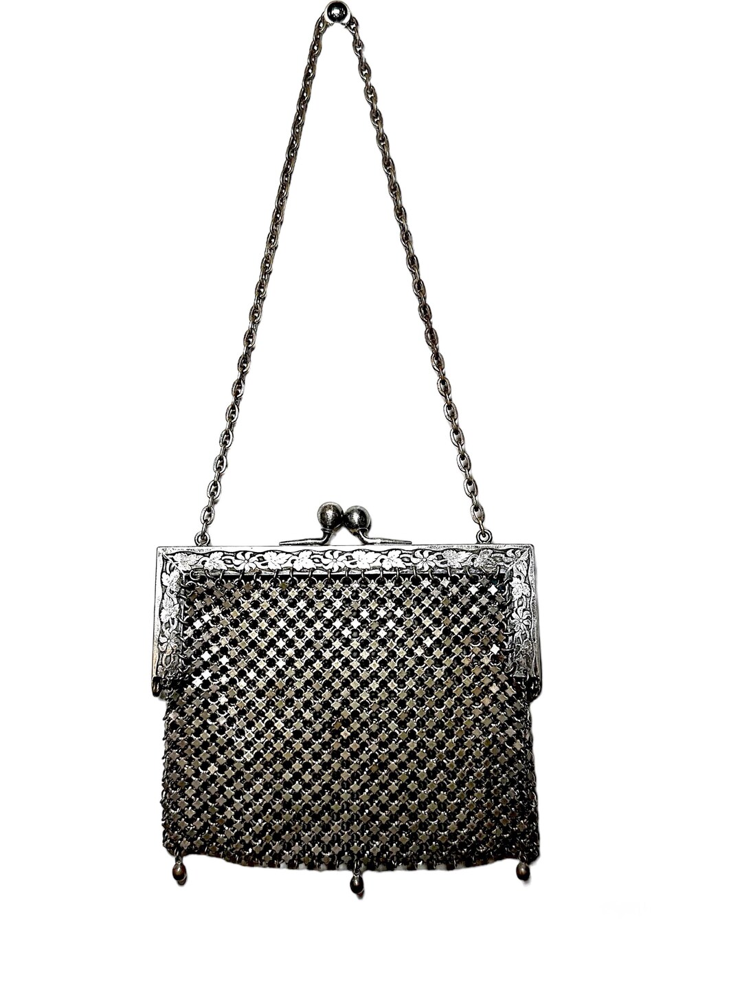 1911 Antique German Silver Chain Mail Purse - Etsy
