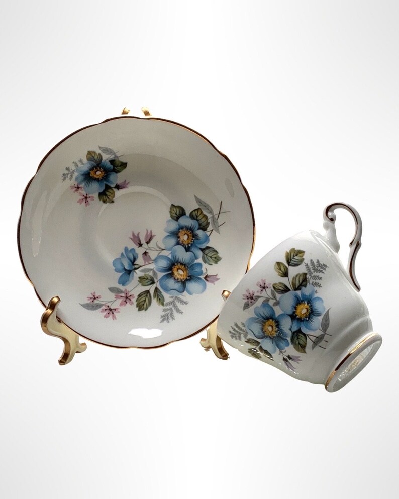 Regency English Bone China Tea Cup & Saucer Set - Etsy