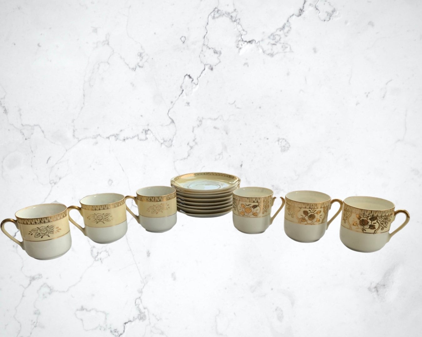 Antique Chikaramachi Noritake Coffee Set-18 Pieces - Etsy