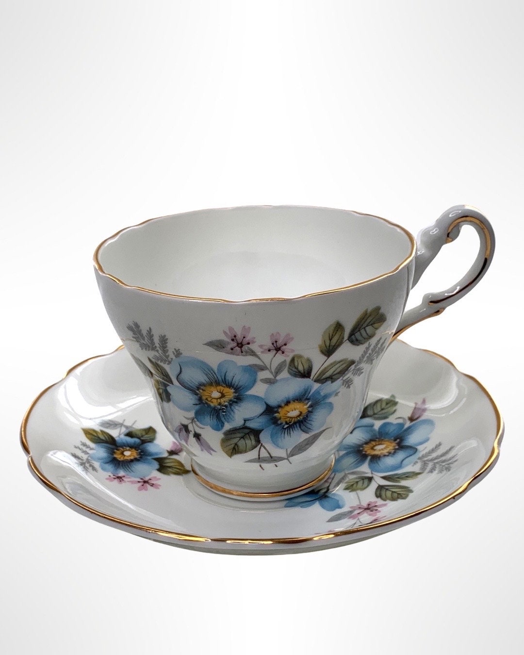 Regency English Bone China Tea Cup & Saucer Set - Etsy