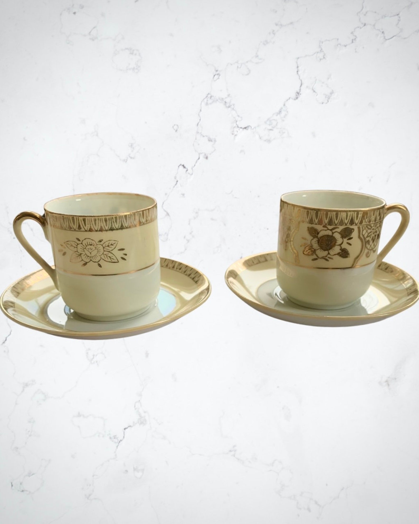 Antique Chikaramachi Noritake Coffee Set-18 Pieces - Etsy