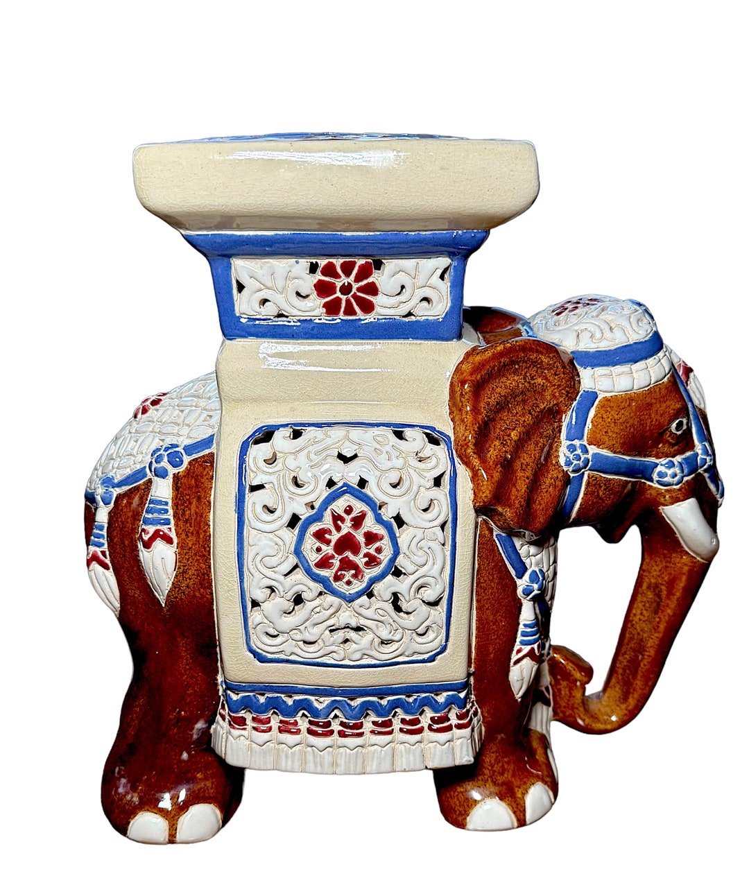 Vintage Elephant Plant Stand - Etsy