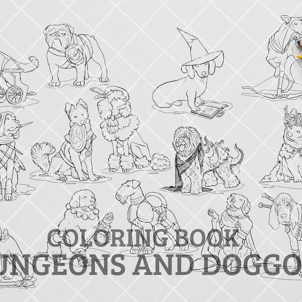 Black and White Coloring Book Fabric - Etsy