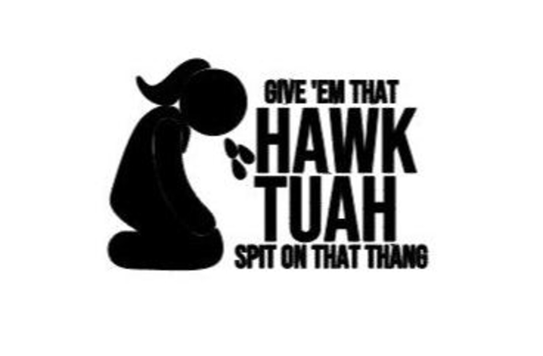 Hawk Tuah Window Decal, Hawk Tuah Spit on That Thang Window Decal Hawk ...
