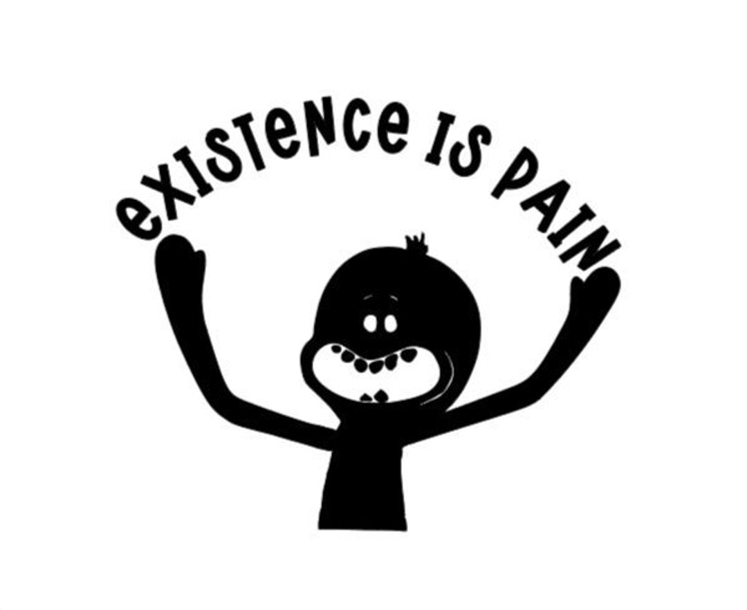 Existence is Pain Window Decal - Mr. Meeseeks Window Decal - Meeseek ...
