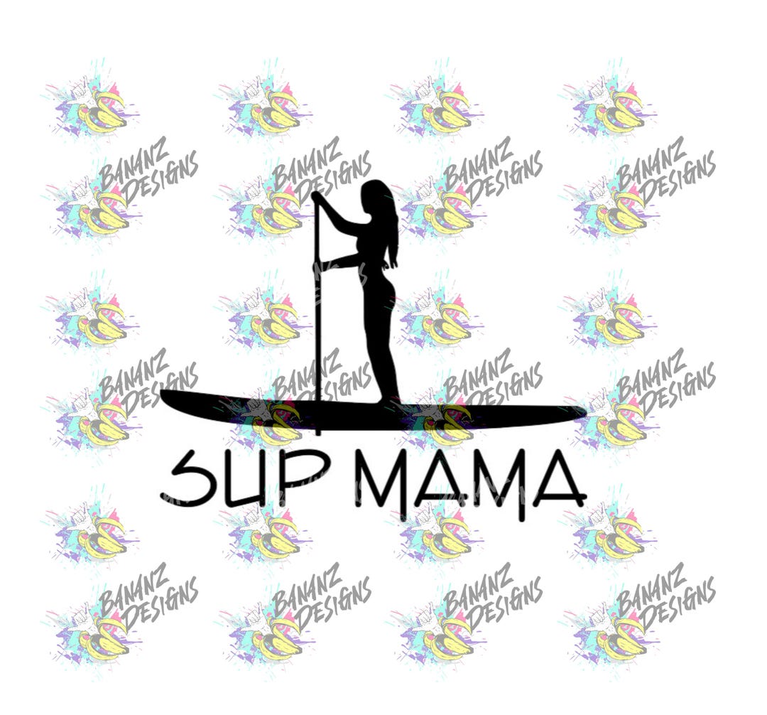 SUP Mama Vinyl Decal - Paddle Board Mom Sticker - Etsy