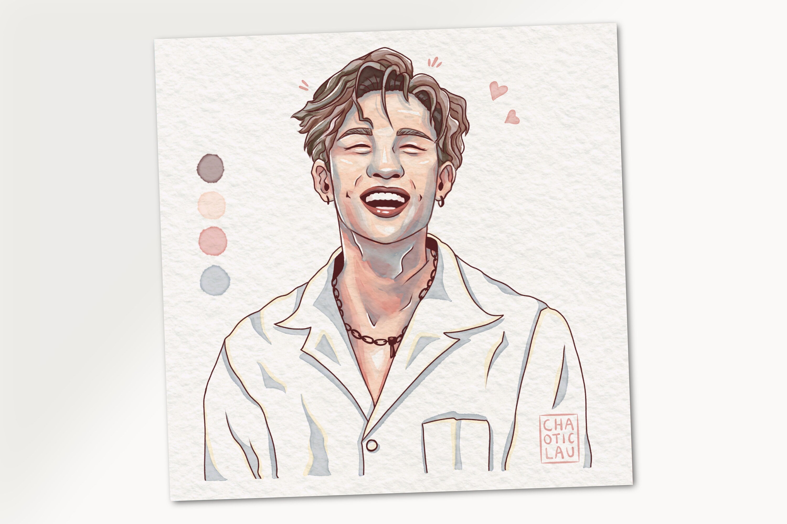 Stray Kids k pop Bang Chan SKZ Bangchan fanart poster ilustración Art ...