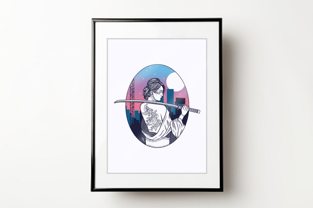 Alternative Cyberpunk Comic Art Print Illustration Poster - Etsy