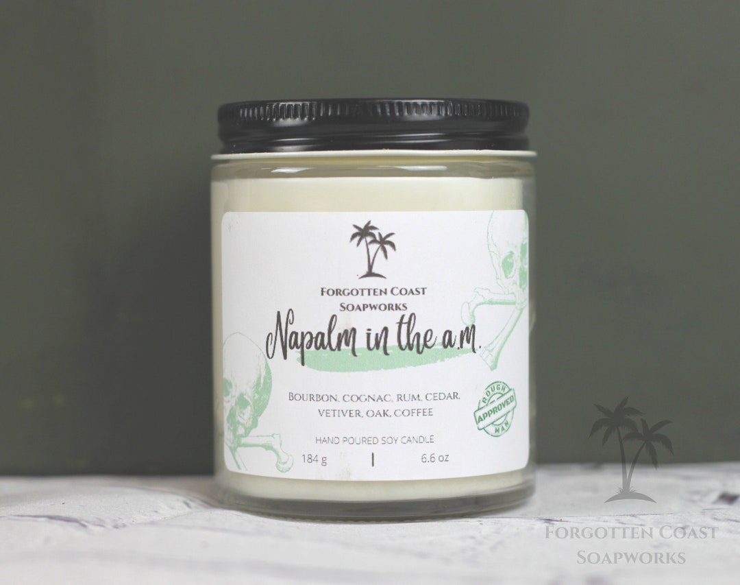 Napalm in the A.m. - Hand-poured Soy Candle 6.6 Jar Candle - Forgotten ...