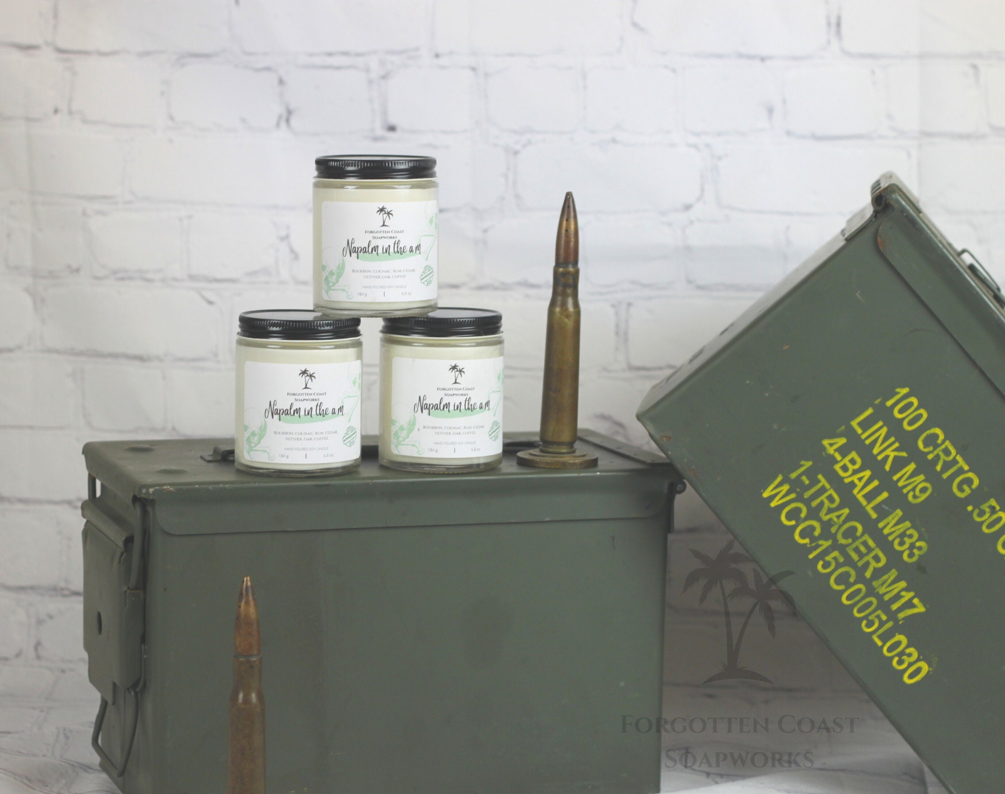 Napalm in the A.m. Hand-poured Soy Candle 6.6 Jar Candle Forgotten ...