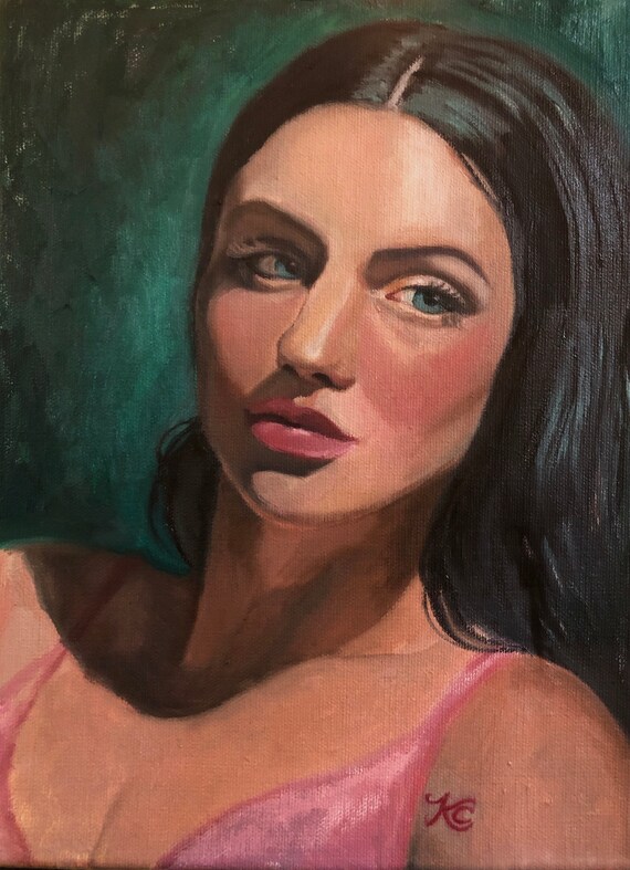 Jes Original Portrait Oil Painting - Etsy