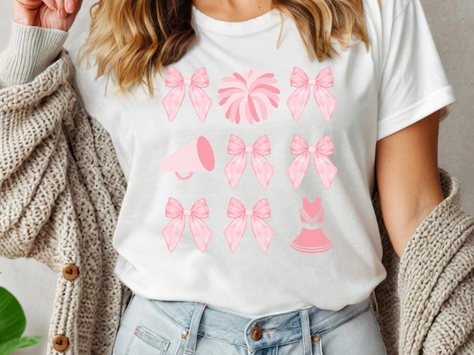 Coquette Cheerleader PNG | Feminine Cheer PNG | Girly Cheer PNG | Pink ...