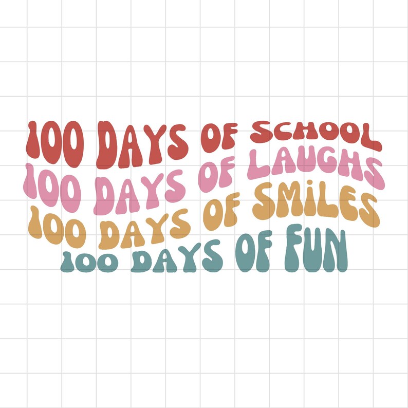 100 Days of School SVG/PNG 100 Days of School, 100 Days of Laughs, 100 ...