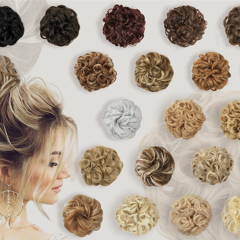 Faux Hair Buns Wedding - Etsy UK