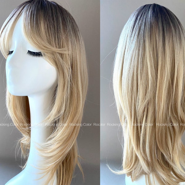 Long Side Bangs Wig - Etsy