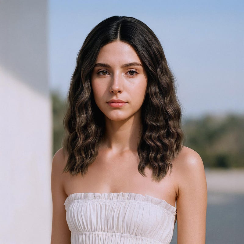 Medium length highlighted wig - Etsy.de