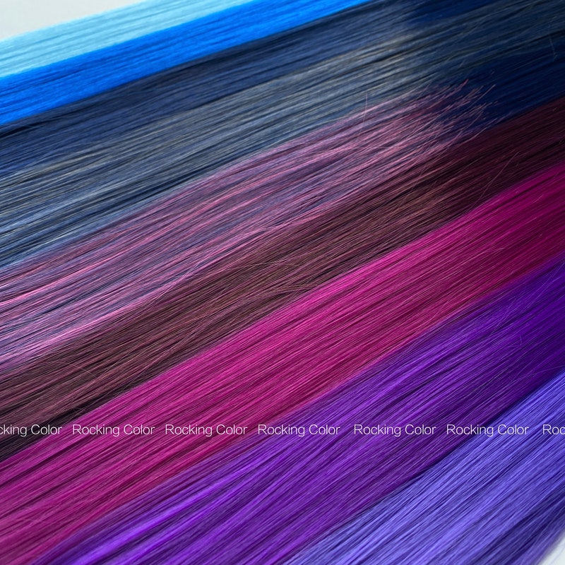 Purple Hair Extensions - Etsy