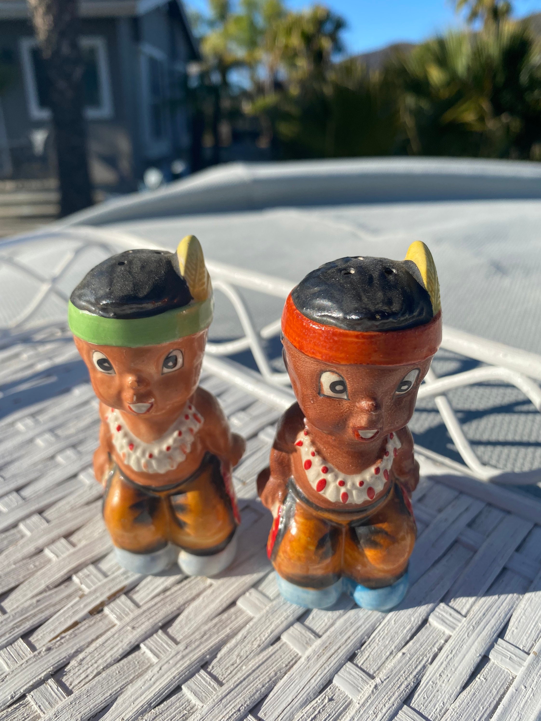 Kitchen & Dining Vintage Native American Salt and Pepper Shakers Home ...