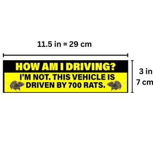 How Am I Driving? I'm Not. This Vehicle is Driven by 700 Rats, Funny ...