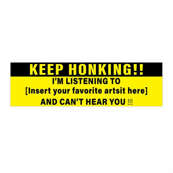 Keep Honking Car Sticker - Etsy