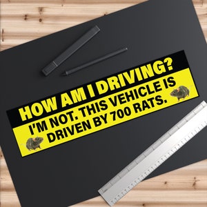 How Am I Driving? I'm Not. This Vehicle is Driven by 700 Rats, Funny ...