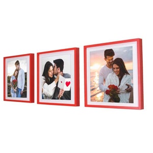 Personalized Picture Frame - Square Frame - 8 X 8 Inches - 3 Frames One ...
